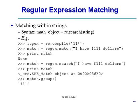 regular expression matching