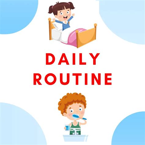 Daily Routine Flashcards Free Printable Free Printable Templates