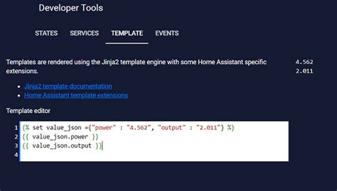 extracting two values from a json message configuration home
