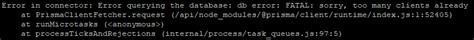 fatal sorry too many clients already postgres error in develop mode