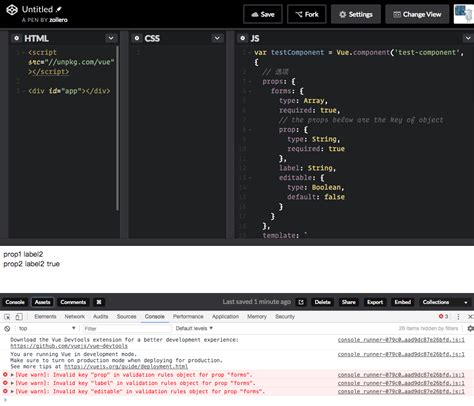 validate nested props
