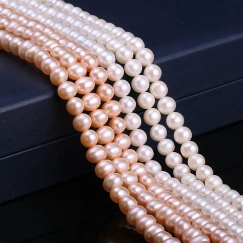 Natural Freshwater Cultured Pearls Beads Round 100 Natural Pearls For