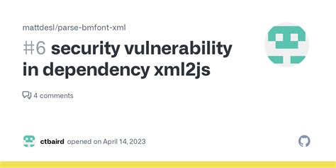 security vulnerability in dependency xml2js · issue 6 · mattdesl parse