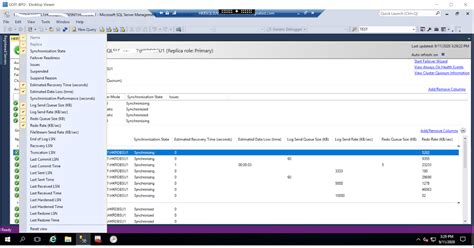 hk sql server doctor checking availability group synchronization