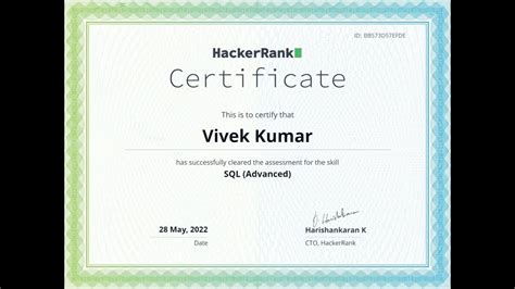 sql advanced skill certification part 1 test on hacker rank