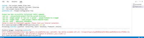 too slow to create a new project platformio ide platformio community