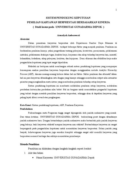 Spk 6 Contoh Aplikasi Penilaian Karyawan Pdf