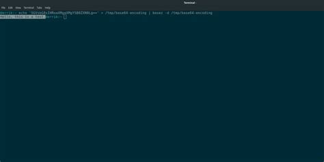 how to base64 decode on linux