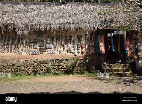 Traditional Balinese Wooden Masks Inside Tenganan Aga Aboriginal