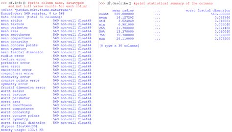 building first machine learning model using logistic regression in