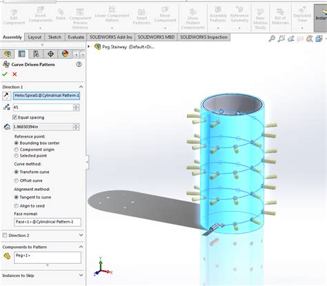 helical feature pattern hawk ridge systems support