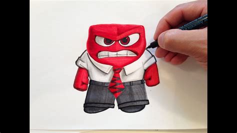 How To Draw Anger From Inside Out Youtube
