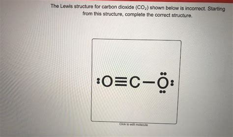 answered the lewis structure for carbon dioxide… bartleby
