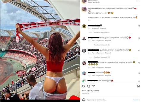 Bari Tifosa Mostra Il Sedere Allo Stadio Sono Una Donna Libera