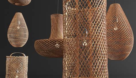 Free 3d Model Rattan Lamp 1 By Nguyen Minh Khoa Cg Tips