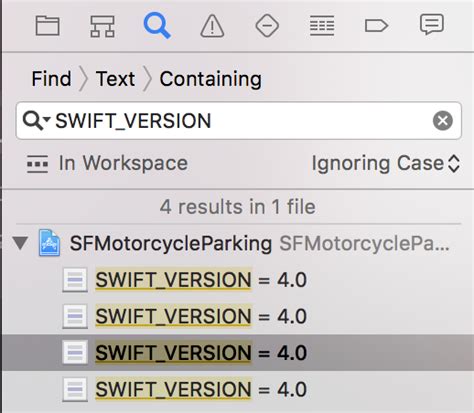 ios “swift language version” swift version is required to be