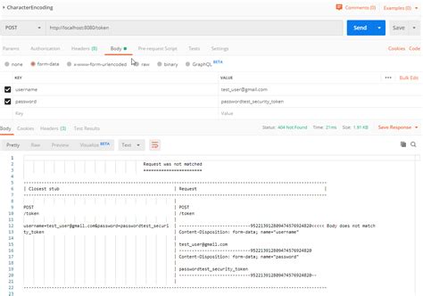 json how to encode special characters in wiremock request body