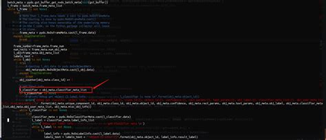 when getting classifier meta in deepstream test2 it is always null