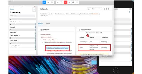 how to successfully inspect element android ios with appium inspector