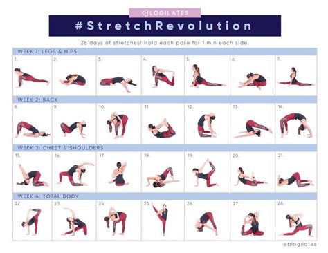 28 Days To A Flexible Body Blogilates Flexibility Challenge