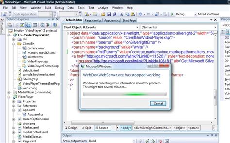 c unable to connect to asp development server issue stack overflow