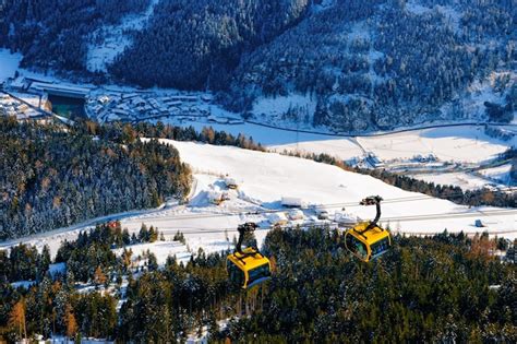 Premium Photo Cable Cars At Penken Park Ski Resort At Tyrol In