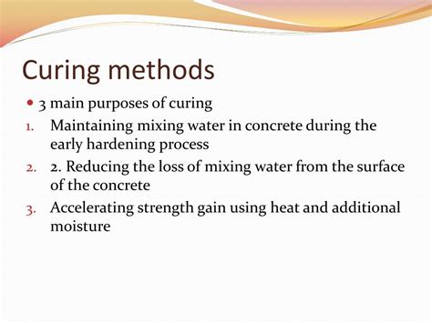 Ppt Curing Concrete Powerpoint Presentation Free Download Id 3089732