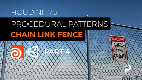 houdini 17 5 procedural patterns chain link fence unity 3d