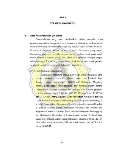 Bab Iii Strategi Komunikasi 3 1 Data Hasil Penelitian Analisis