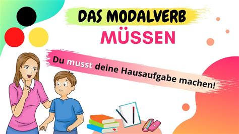 Das Modalverb MÜssen Deutsch Lernen Learn German Youtube