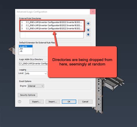 ilogic external rules location autodesk community