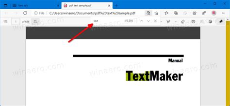microsoft edge has received pdf search button