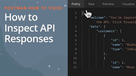 postman how to inspect api responses youtube