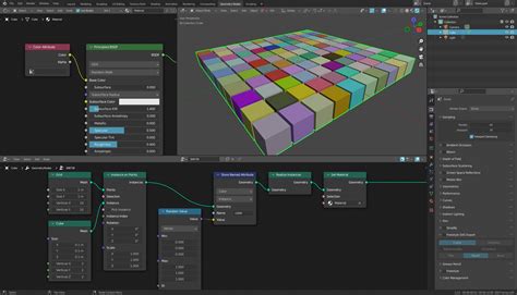 randomly assign color to instances within geometry nodes blender