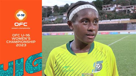 Ofc U 16 Womens Championship 2023 Gertrude Oritaimae Interview