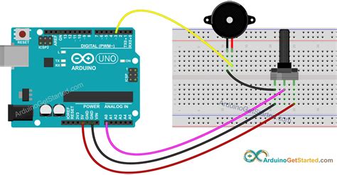 Arduino Potentiometer Triggers Piezo Buzzer Arduino Tutorial 8880 Hot