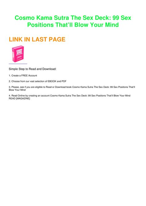 ppt epub download cosmo kama sutra the sex deck 99 sex positions