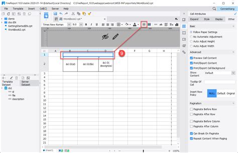 display cell content finereport help ②english help