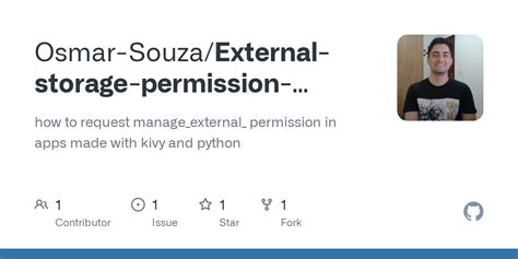 github osmar souza external storage permission python how to request