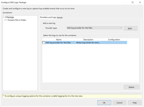 ssis logging ssis tutorial