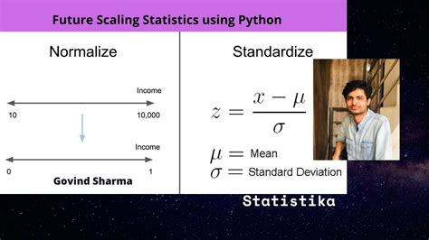 normalization and standardization statistics with python youtube