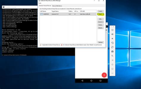 android warning no target specified deploying to emulator stack