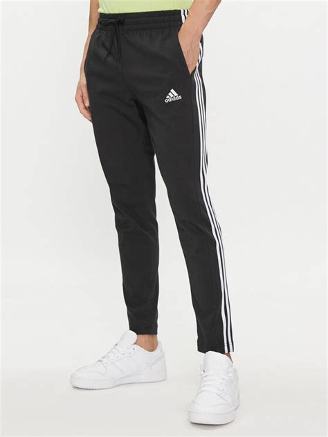 Adidas Jogginghose Essentials Single Jersey Tapered Open Hem 3 Stripes