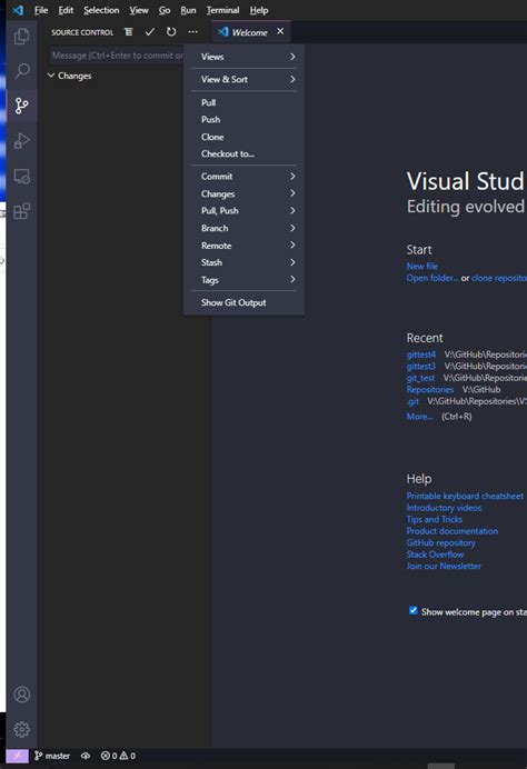 git vscode github no initalize repository button stack overflow