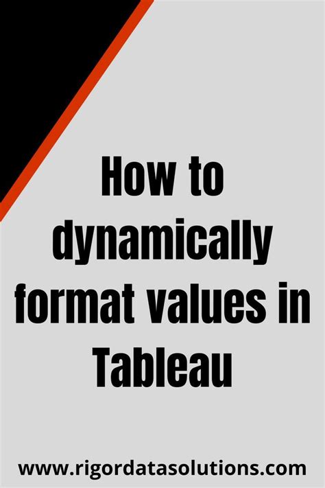 how to dynamically format values in tableau format tech company
