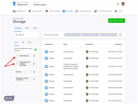 merge to production keboola connection user documentation