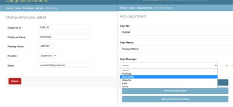 select particular foreign key from one django model choice session to