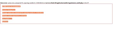 codeigniter parse error syntax error unexpected expecting