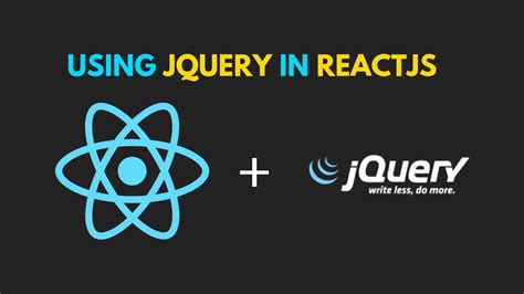 using jquery with reactjs youtube
