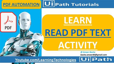 uipath tutorial day 57 read pdf text activity pdf automation